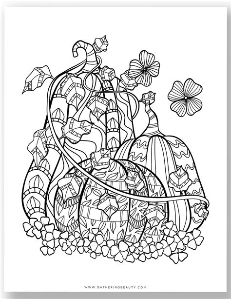 Adult Coloring Autumn Coloring Pages - Auto News