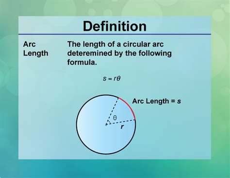 Definition--Circle Concepts--Arc Length | Media4Math