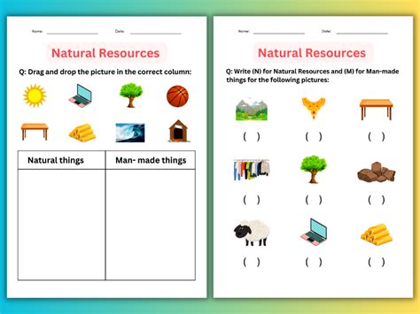 Image result for Natural Resources Worksheet Printable