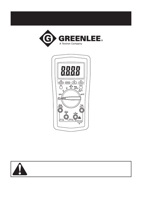 Image result for Greenlee DM-20 Problem Solving Guide