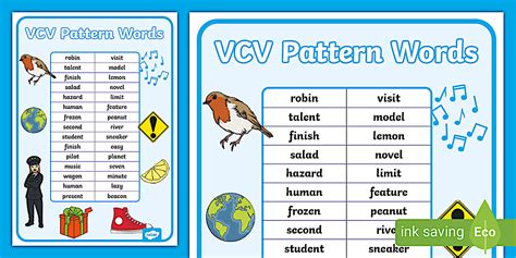 Image result for Vcv Pattern Sample Worksheets