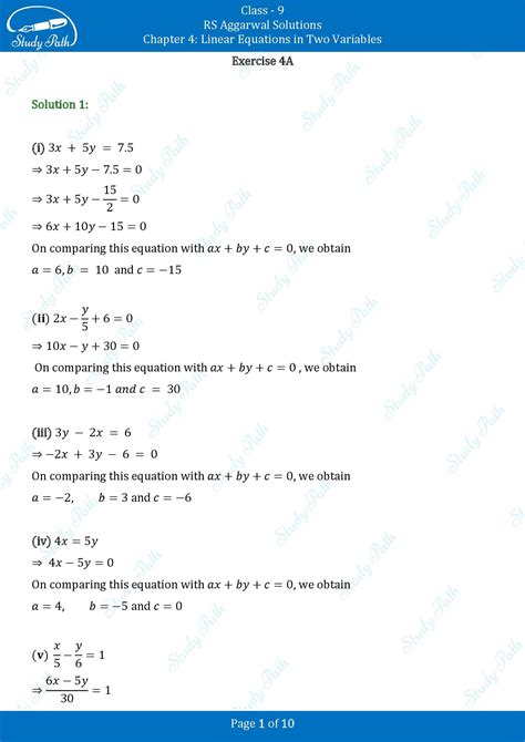Image result for Math Class 9 Chapter 4 Exercise 4.1