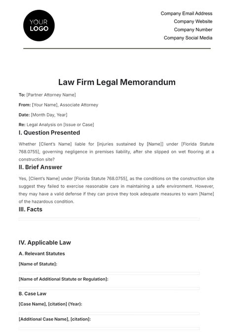 Image result for Legal Memorandum Format Example