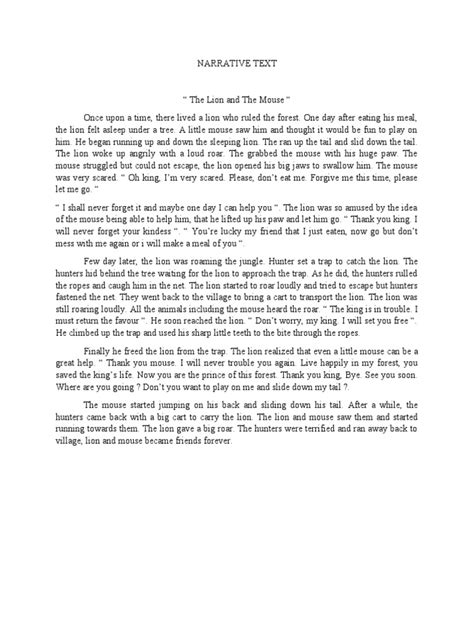 Image result for Sample of a Narrative Text