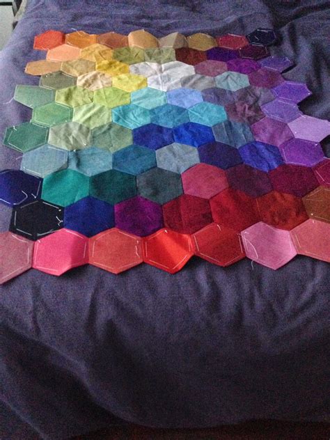 Quilt Otaku: Hexagon Quilt: English Paper Piecing