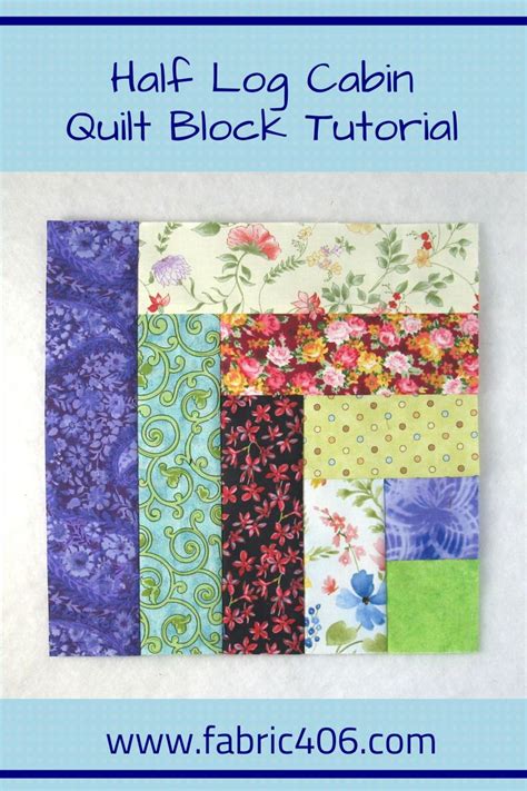 Image result for Log Cabin Quilt Block Tutorial