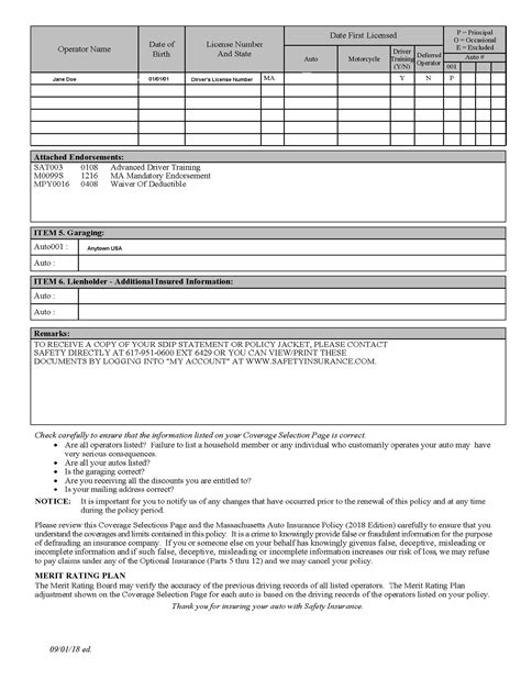 Image result for Auto Insurance Policy