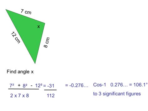 Image result for How to Find Angle Using Cosine