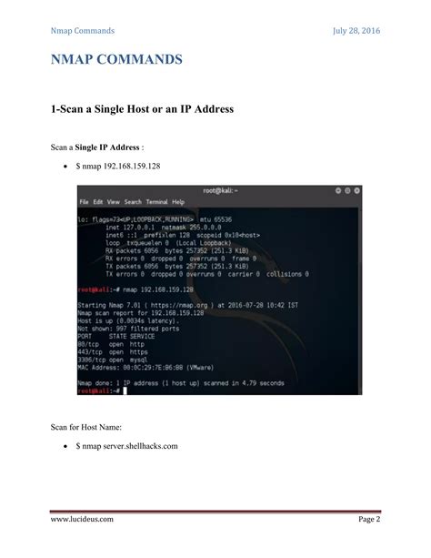 Image result for Nmap Commands Examples