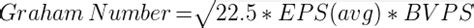 Image result for Benjamin Graham Value Formula