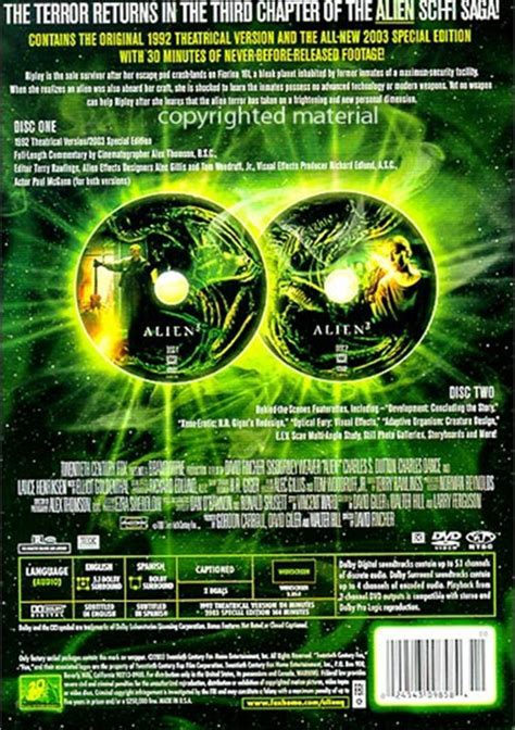 Image result for Alien 3 DVD