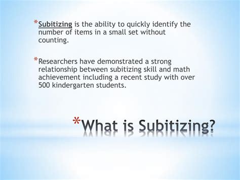 Image result for Subitizing Types