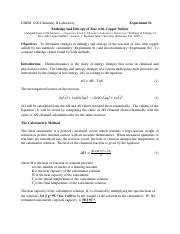 Image result for Exp 2 Enthalpy of Formation Post-Lab