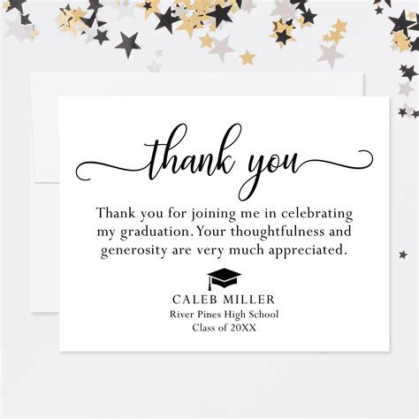 Image result for Graduation Thank You Notes