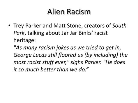 Image result for Alien Racism