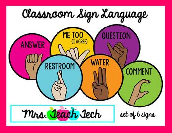 Image result for Classroom Sign Language
