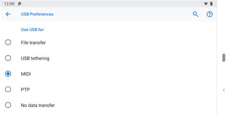 Image result for Android Midi Setting