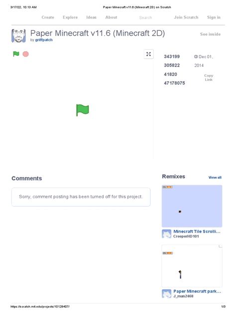 Image result for Paper Minecraft Scratch Tutorial