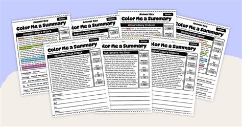 Image result for Summarizing Practice Worksheet