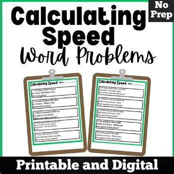 Image result for Speed Calculation Practice Worksheets