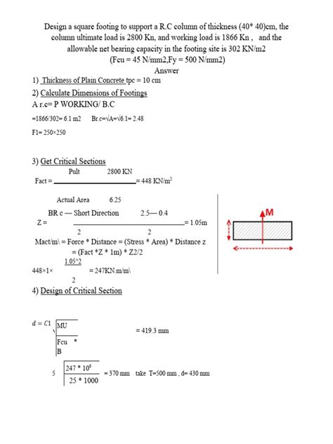 Image result for Footing Design Chart