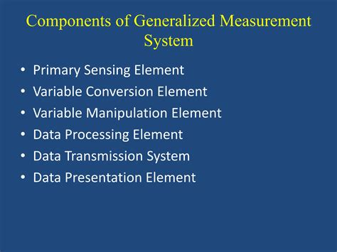 Generalized Measurement System - My Share