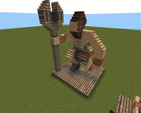Image result for Minecraft Dwarven Statue Tutorial