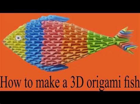 Image result for 3D Origami Fish Tutorial