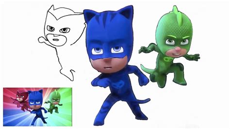 Image result for PJ Mask Drawing to Color