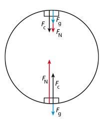 Image result for Roller Coaster Loop Physics