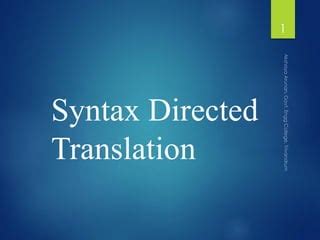 Image result for Syntax-Directed Translation for Assignment Statement