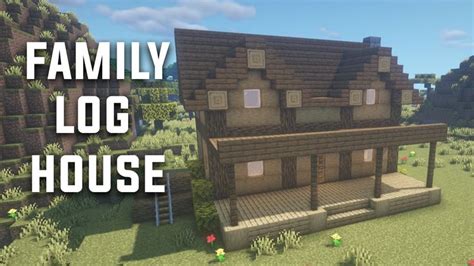 Image result for Medium Log House Minecraft Tutorial