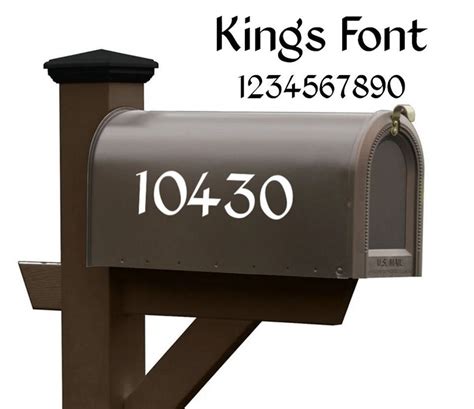 Image result for Custom Mailbox Numbers
