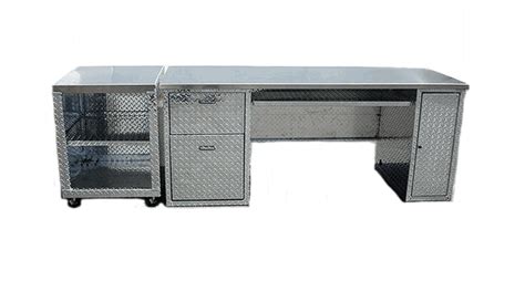 Man Cave Diamond Plate Computer Printer Stand