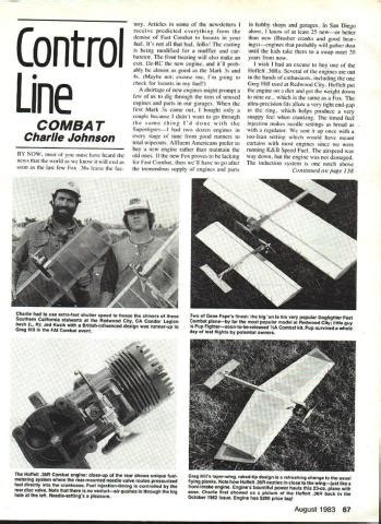 Image result for Control Line Combat