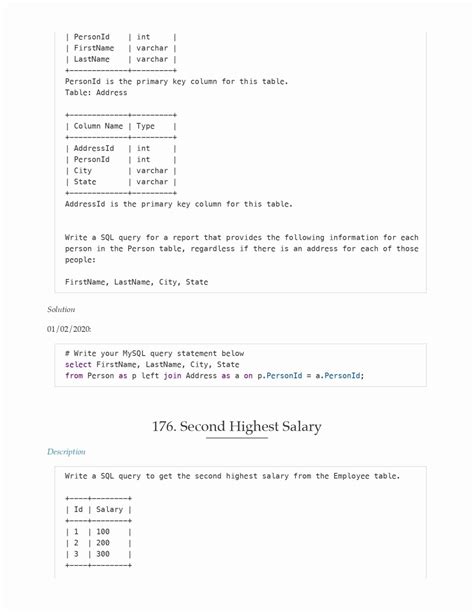 Image result for LeetCode SQL Solutions