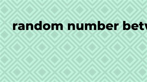 Image result for Perl Random Number Between