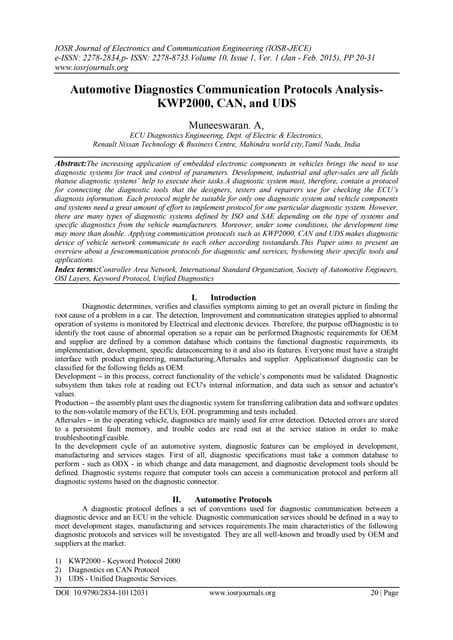 Image result for UDS Communication Protocol