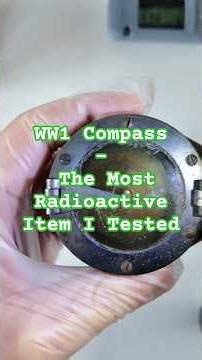 Geiger Counter vs WWI Creagh-Osborne Marching Compass - The Most Radioactive Item I Tested