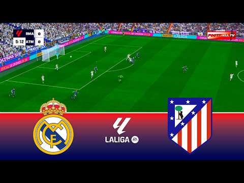 Real Madrid vs Atletico Madrid - La Liga 2025/26 | Full Match All Goals | Pes 21 Gameplay