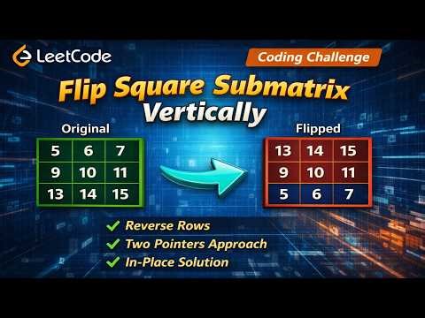 Mar 21, 2026 - Leetcode Problem #3643. Flip Square Submatrix Vertically