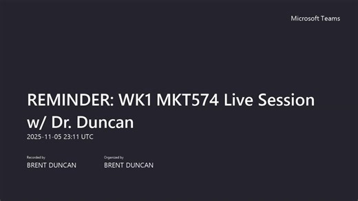 MKT574 WK1 Live Session