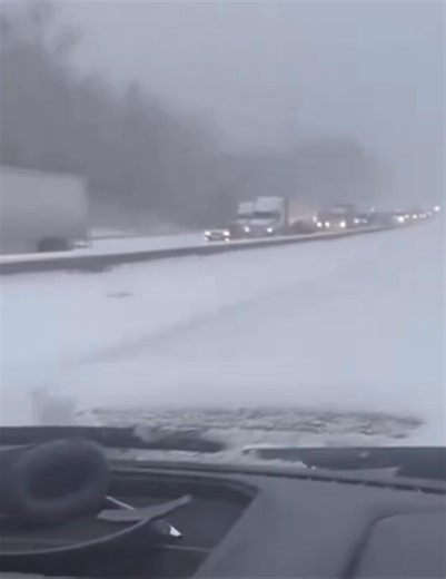 NOW: More than 100 cars and big rigs stranded in the snow on I-85 near Charlotte, North Carolina. The state national guard has been called in. A major snowstorm in the Southeast. Video: North Carolina State Highway Patrol | Kevin Steele