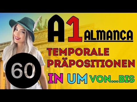 60. Ders | [A1] | German Temporal Prepositions 2 "in - um - von...bis"