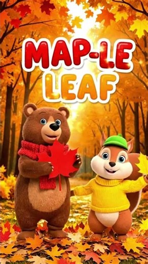 Maple leaf song, Love Canada. #abcsong #preschoolmom #baby #abcs #babysongs #nurseryrhymes