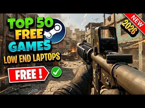 TOP 50 FREE PC Games for LOW-END PCs (2026) – FPS, Action, Casual & More!