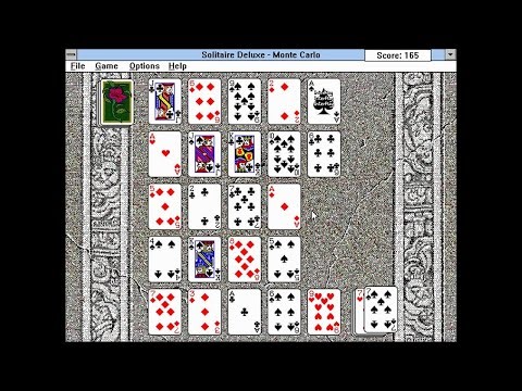 Solitaire Deluxe - Monte Carlo [Windows 3.11 Longplay] (1995) Interplay