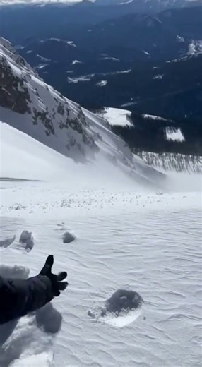 We Did NOT Expect This Snowball to Do That #shortsfeed #snow #snowball #winter #avalanche