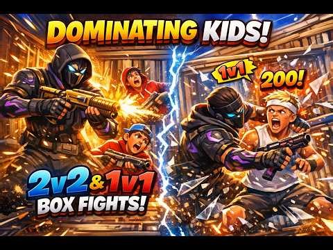 DESTROYING KIDS in 2v2 & 1v1 BOX FIGHTS – Fortnite!!