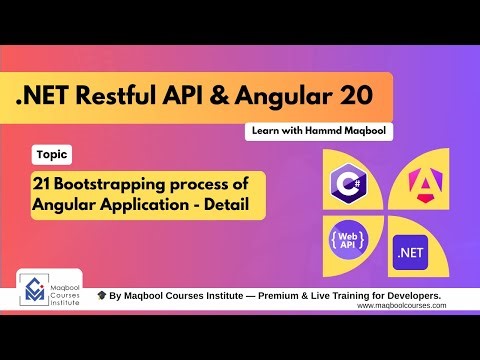 21 Bootstrapping process of Angular Application - Detail